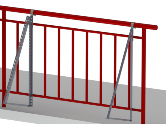 customized SFS-YT-02 Balcony Solar Bracket,Adjustable SFS-YT-02 Balcony ...